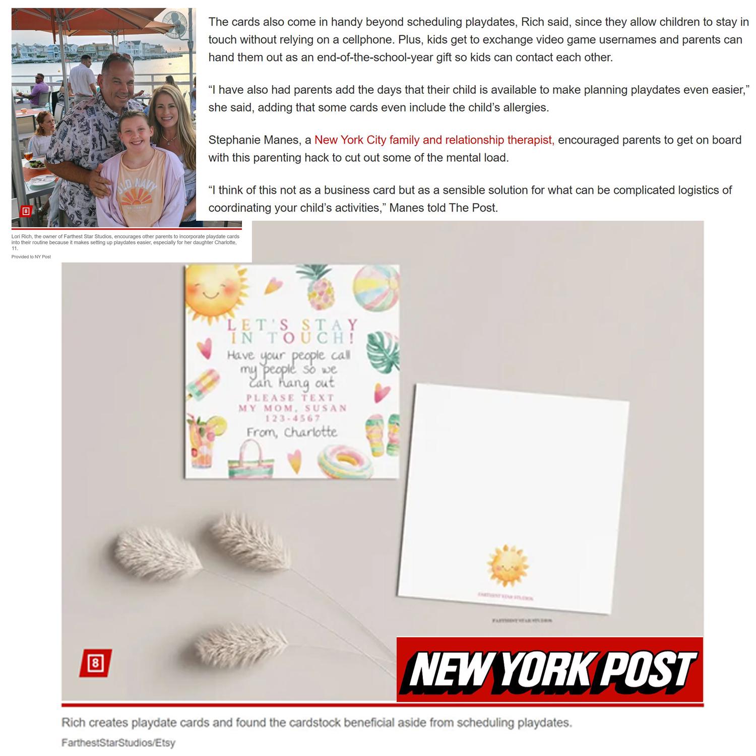 Playground Playdate Cards, Summer Play Date Card, Printable End of ...