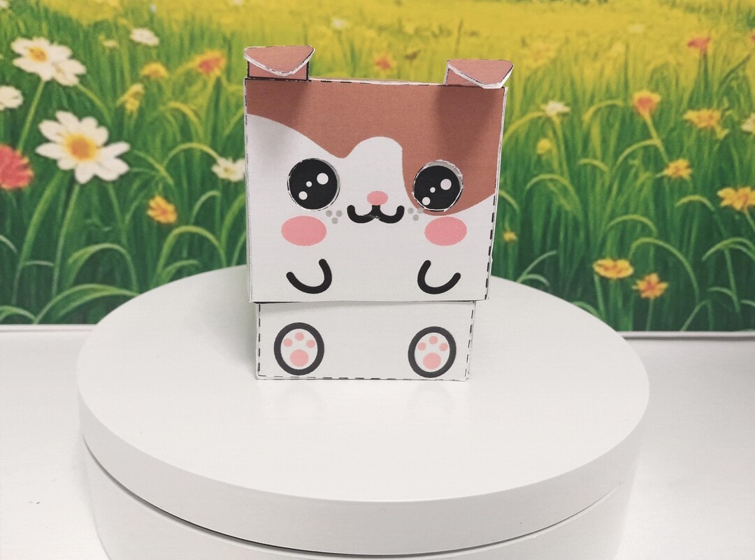 Cubic Dog - 3D Papercraft With Mechanism - Downloadable PDF Children's ...