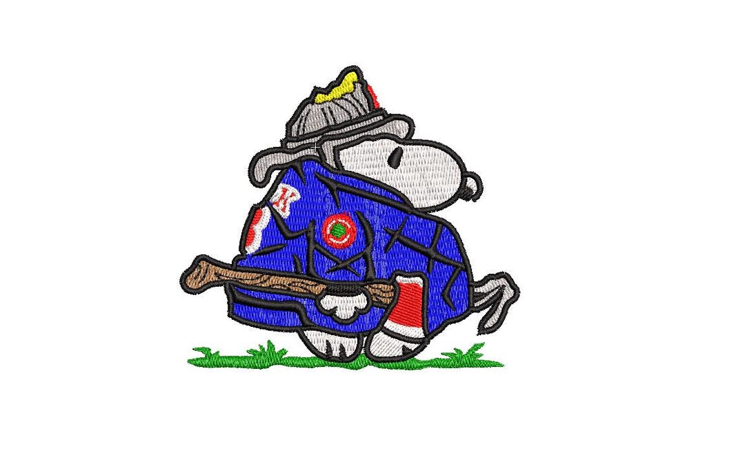 Fireman Snoopy Embroidery - Etsy