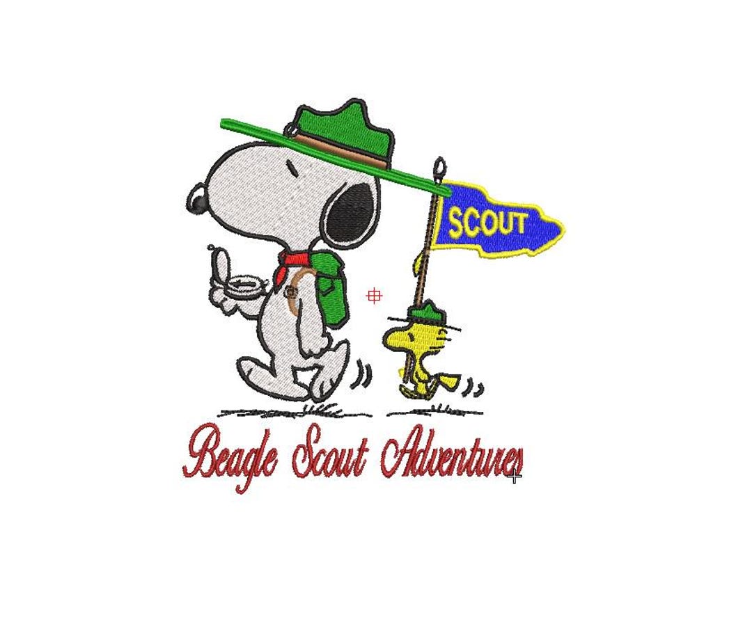 Snoopy Scout With Woodstock Embroidery - Etsy