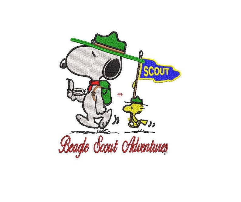 Snoopy Scout With Woodstock Embroidery - Etsy