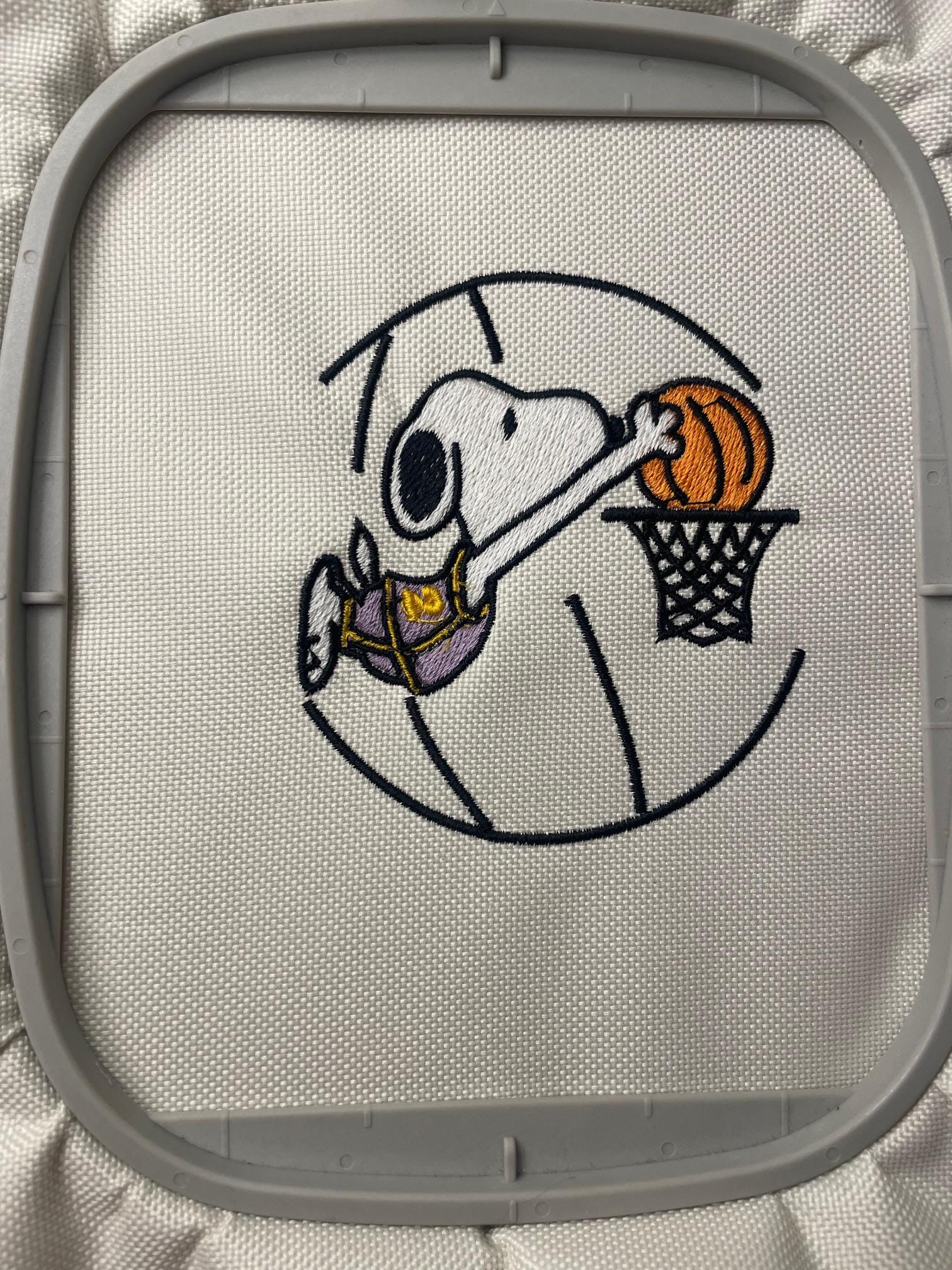 Snoopy Lakers Embroidery - Etsy