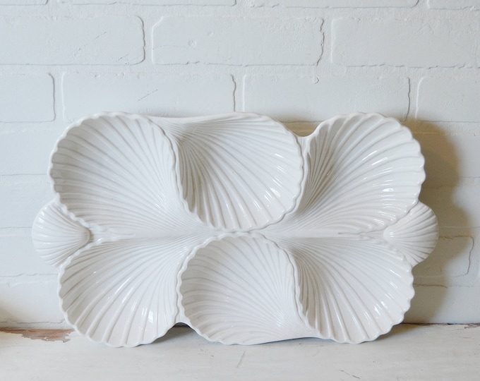 Shell Serving Platter White Shell Serving Platter Seashell - Etsy