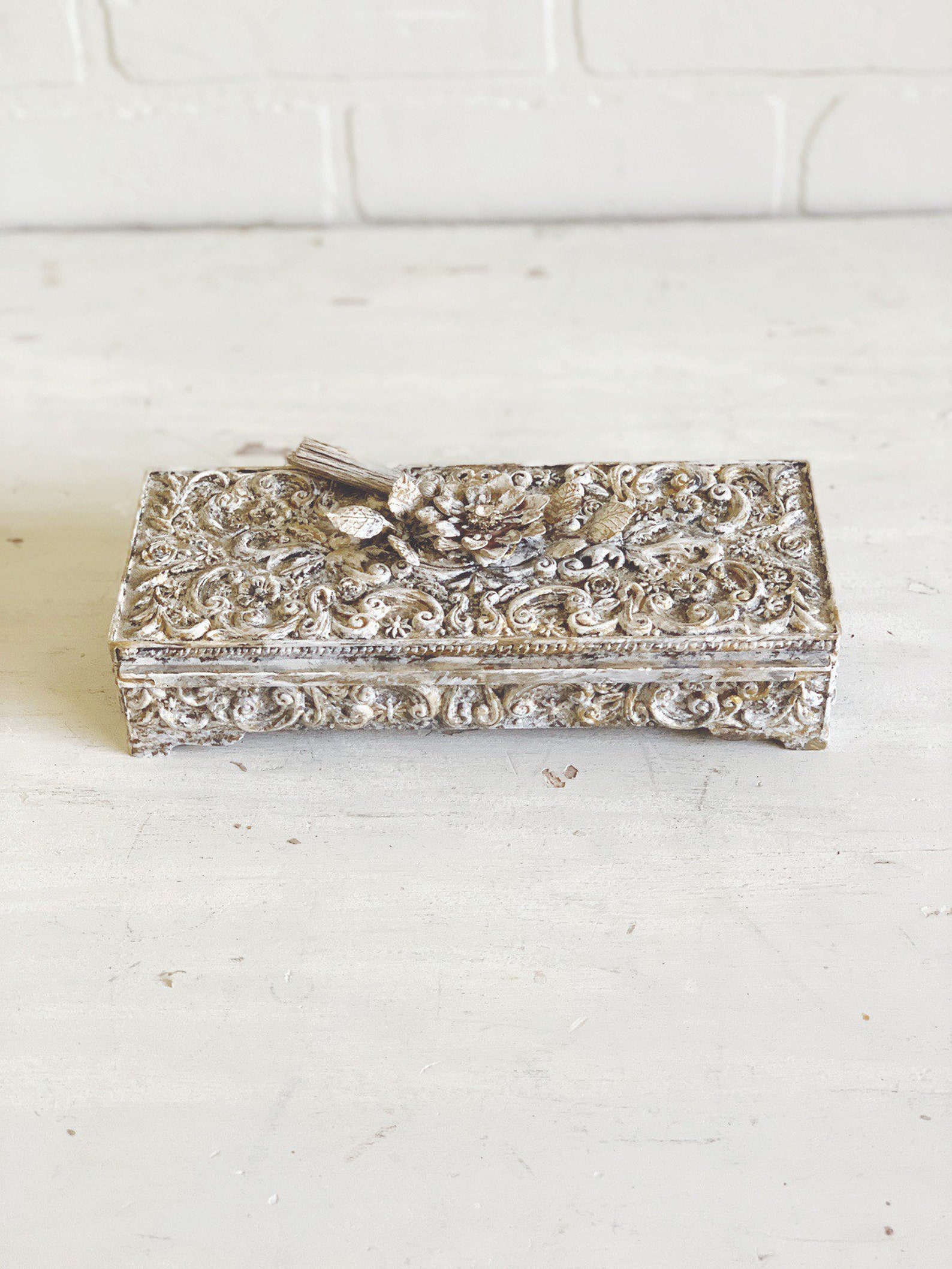 Vintage Jewelry Casket Jewelry Casket Shabby Jewelry Box - Etsy