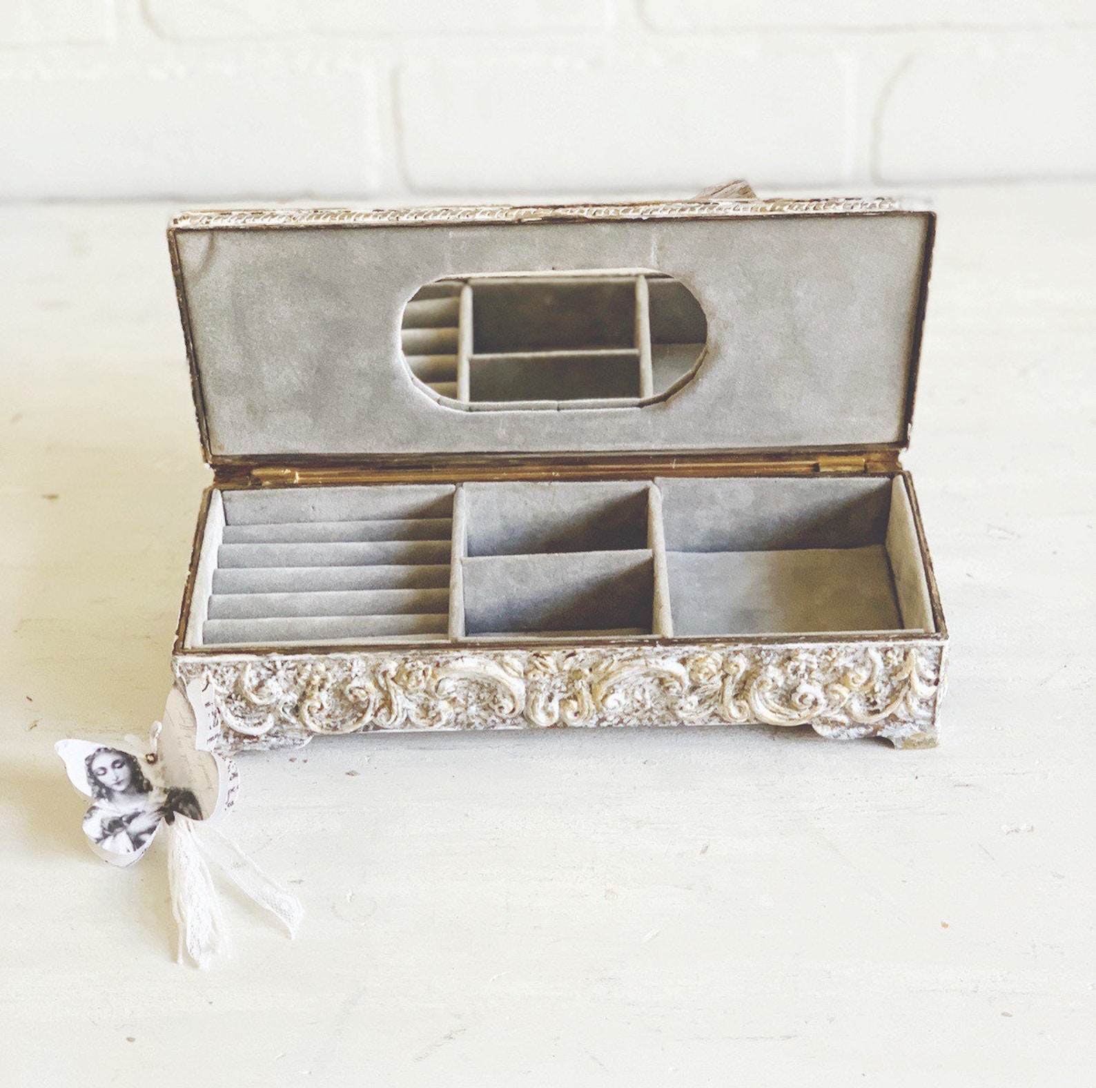 Vintage Jewelry Casket Jewelry Casket Shabby Jewelry Box - Etsy