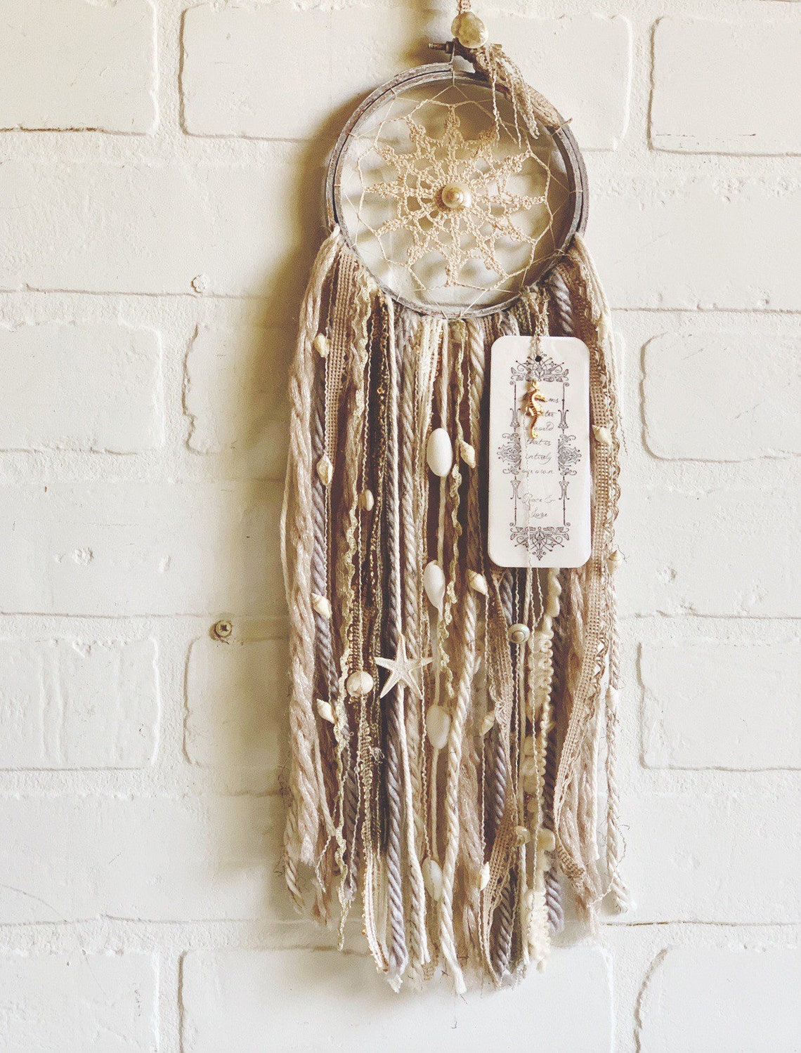 Dreamcatcher Dream Catcher Boho Dreamcatcher Coastal - Etsy