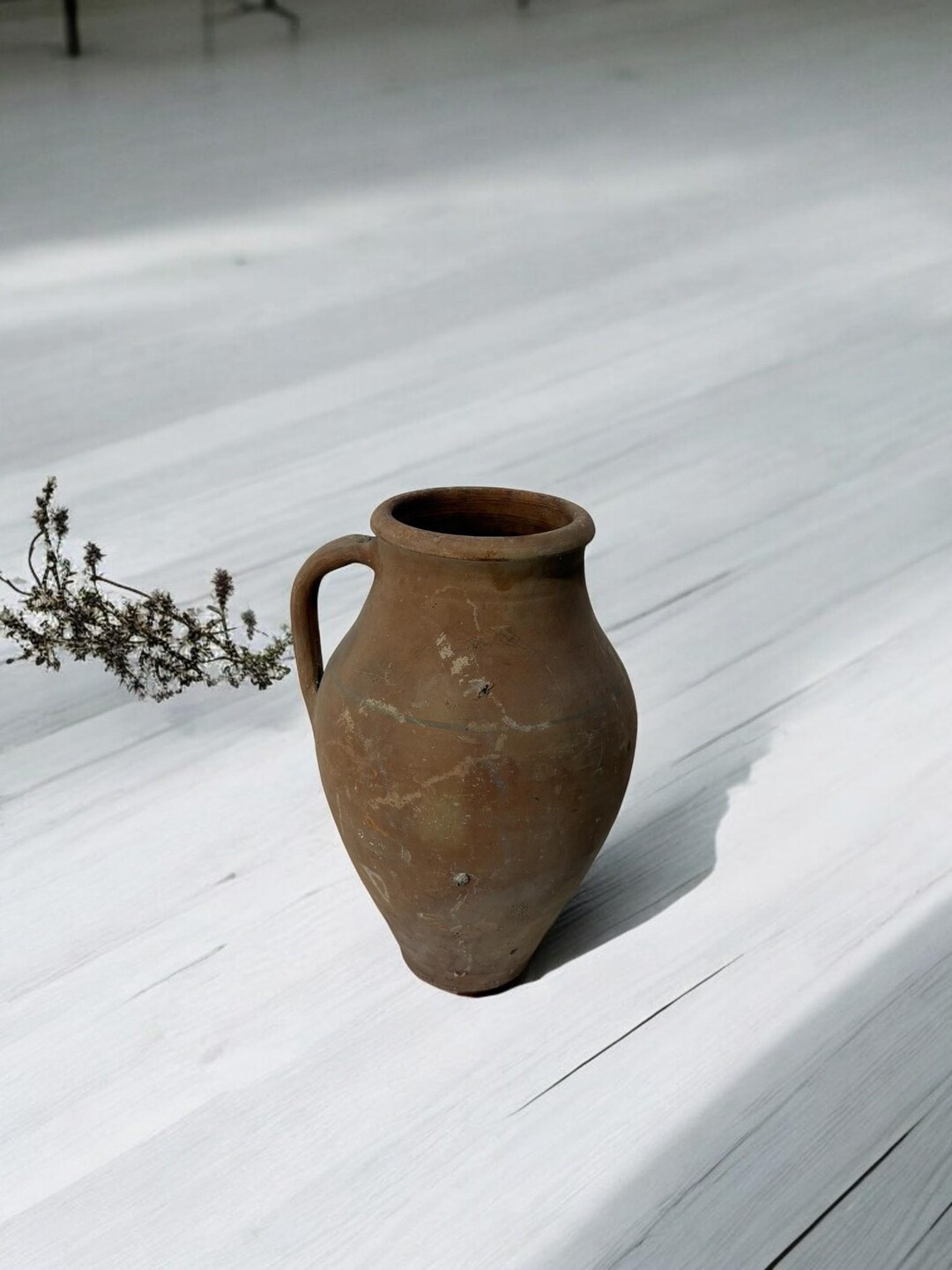 Rustic Decorative Ceramic Vase – Handmade Cottage Farmhouse Pot - Etsy