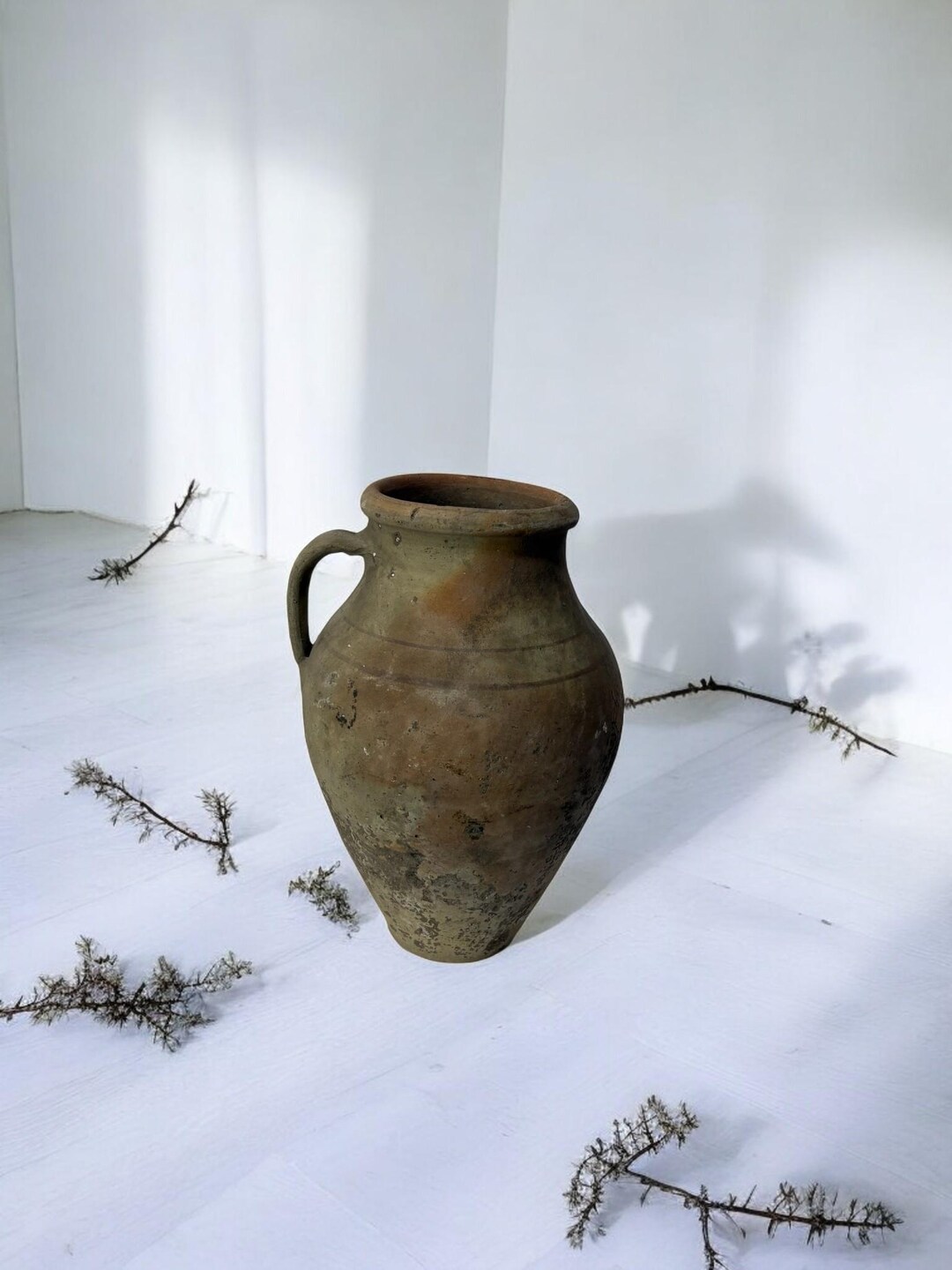 Rustic Farmhouse Ceramic Vase – Handmade Cottage Home Decor - Etsy