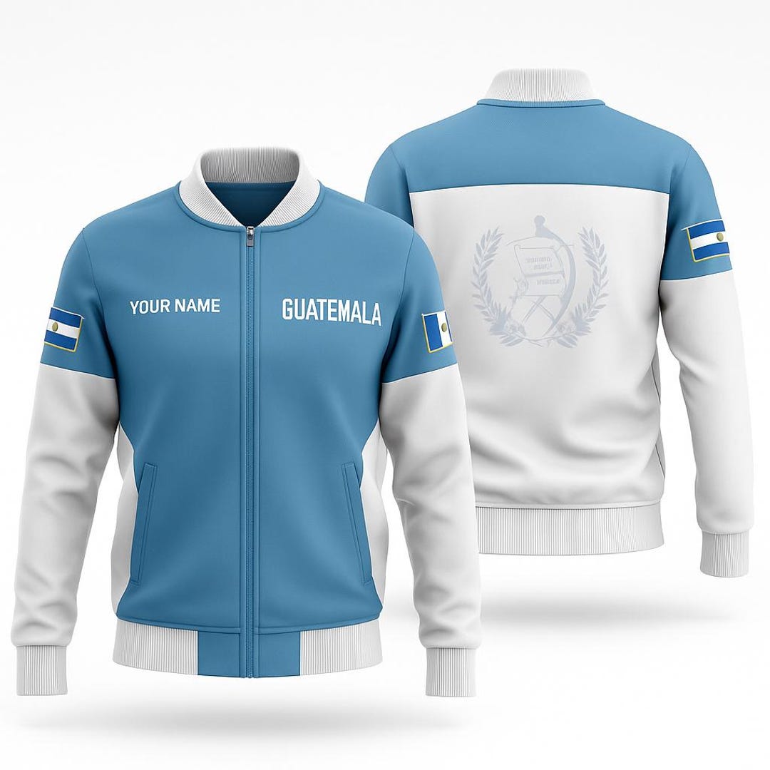 Personalized Guatemala Bomber Jacket With Your Name | Unisex Zip up ...