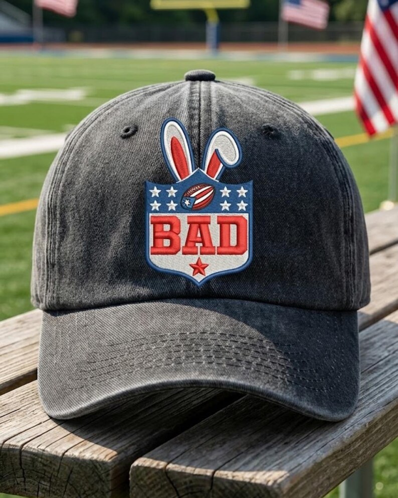 Benito Bunny Fan Cap, Team Bad Benito Bowl Embroidered Cap, Puerto Rico ...