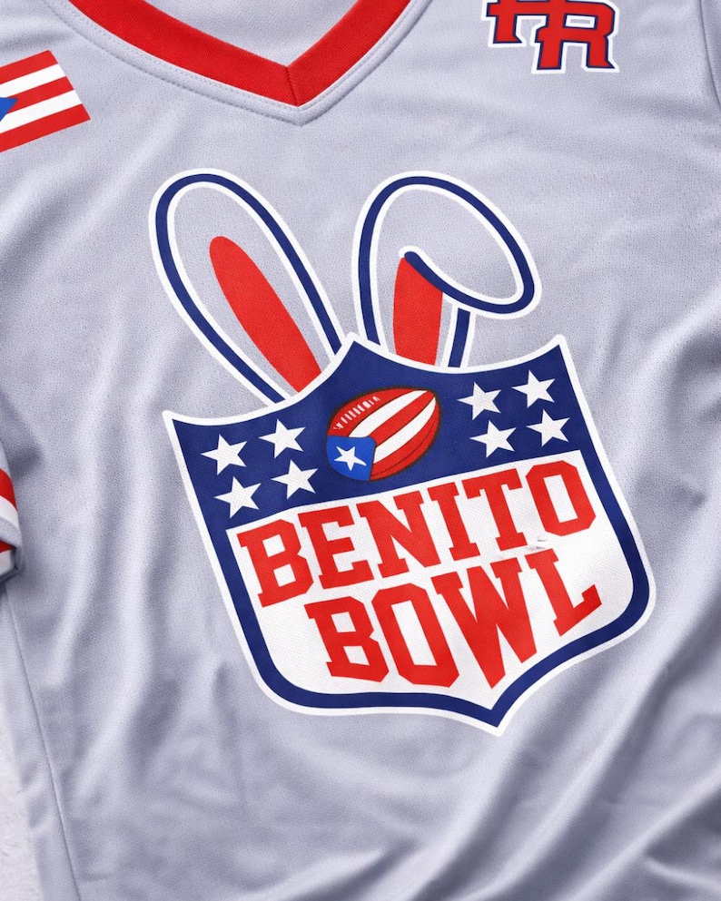 Puerto Rico Team Benito #94 Football Jersey, Mesh Sports Jersey Shirt ...
