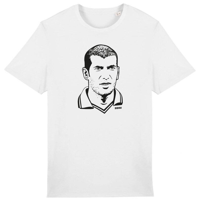Zinedine Zidane T-shirt – Zizou Fan Art – Juventus Legend – Organic ...