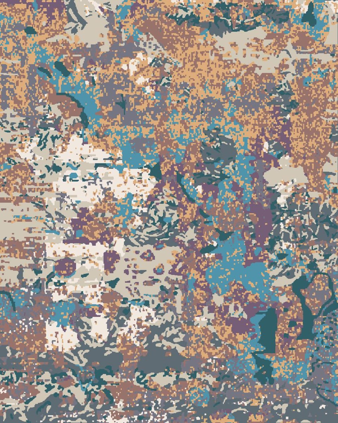 Abstract Carpet Map Design, Floral Persian Rug Pattern (digital ...