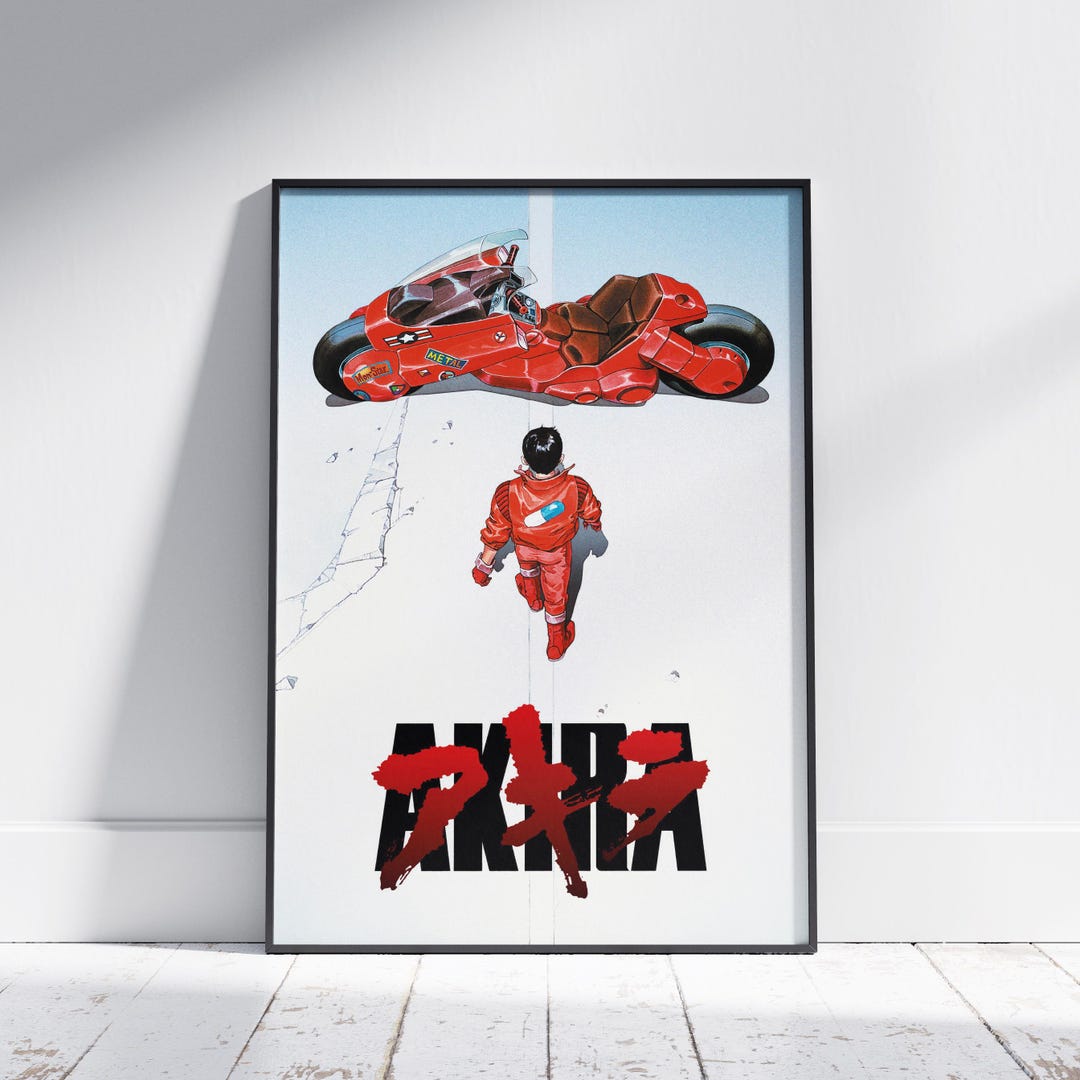 Akira 1988 Movie Poster | Printable Anime Art | High-res Digital ...