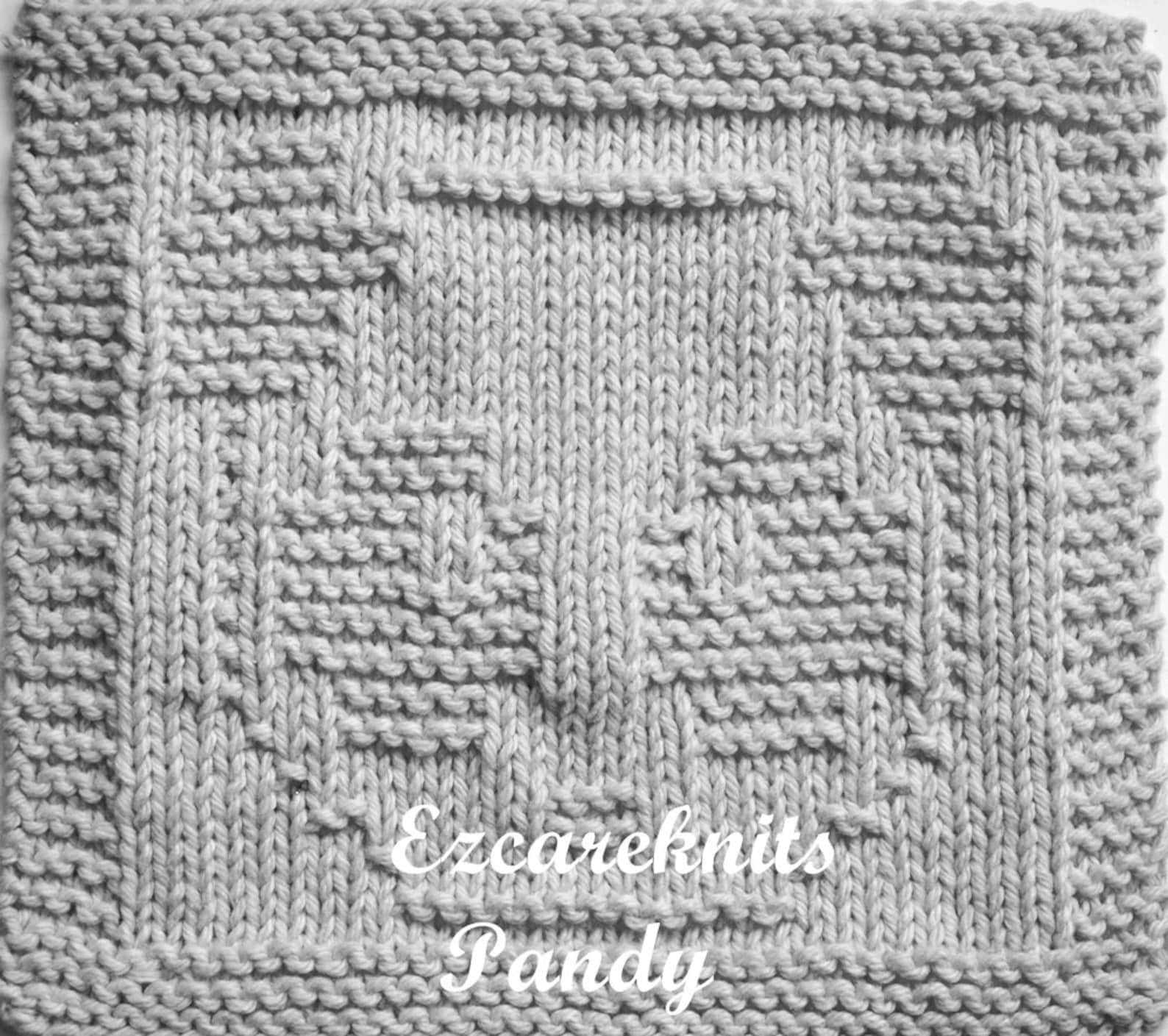 PANDY Knitting Pattern Face Cloth Spa Cloth Blanket Square - Etsy