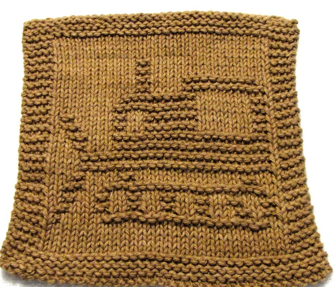 Knitting Cloth Pattern - BULLDOZER - PDF - Etsy