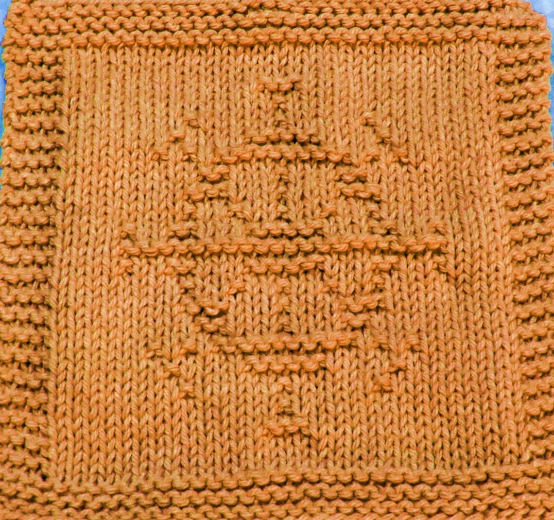 Knitting Cloth Pattern SHIPS WHEEL PDF | Etsy