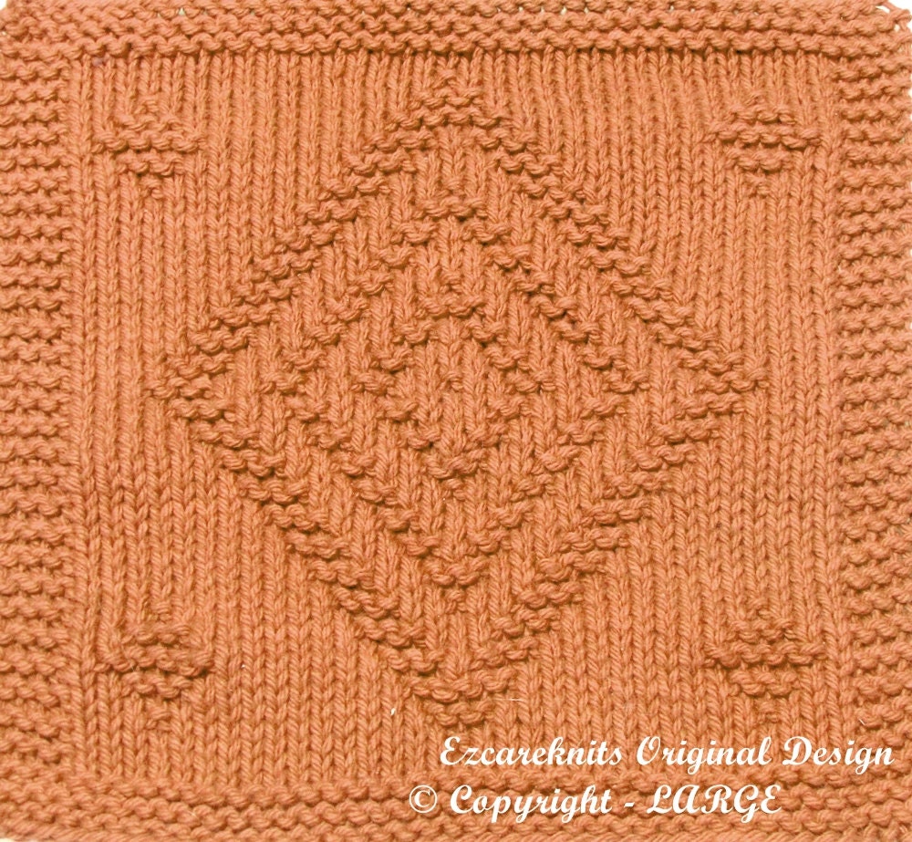 Knitting Cloth Pattern EZ SQUARES PDF | Etsy