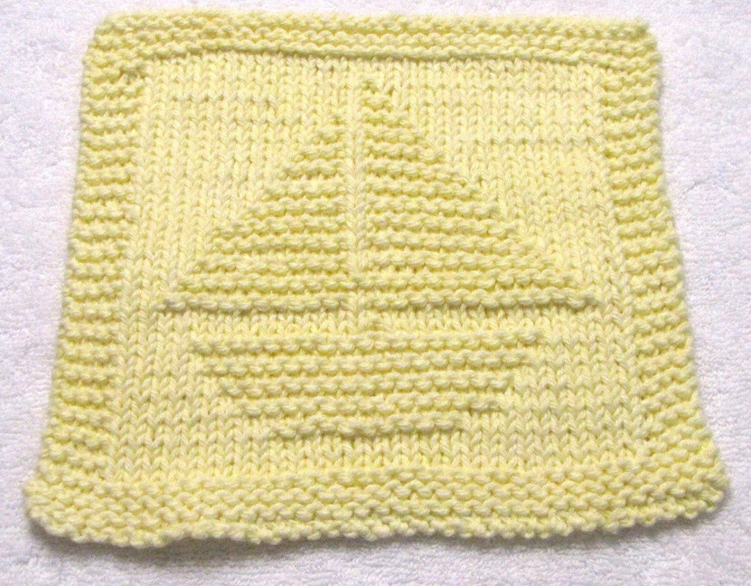 Knitting Cloth Pattern - SAILBOAT - PDF - Etsy