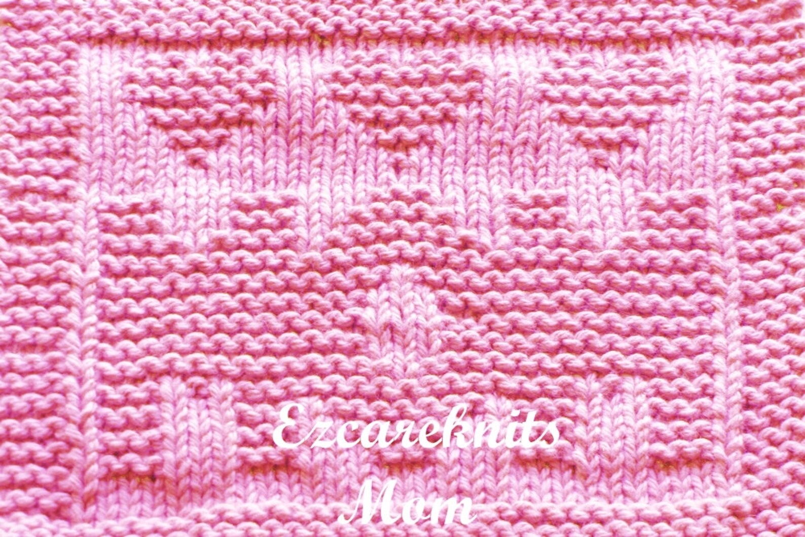 Knitting Pattern Face Cloth Spa Cloth Blanket Square - Etsy