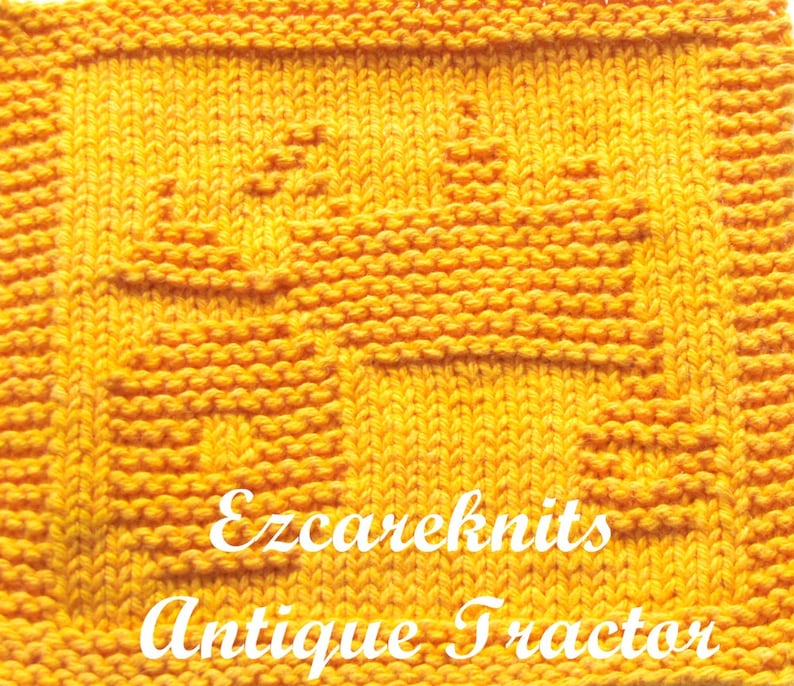 Knitting Cloth Pattern - ANTIQUE TRACTOR - PDF - Etsy