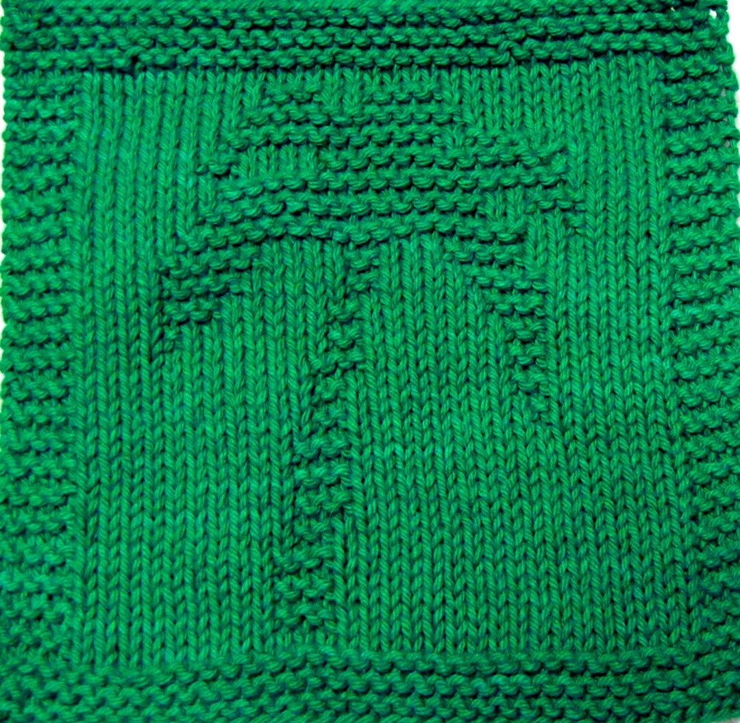 Knitting Cloth Pattern - PALM TREE - PDF - Etsy