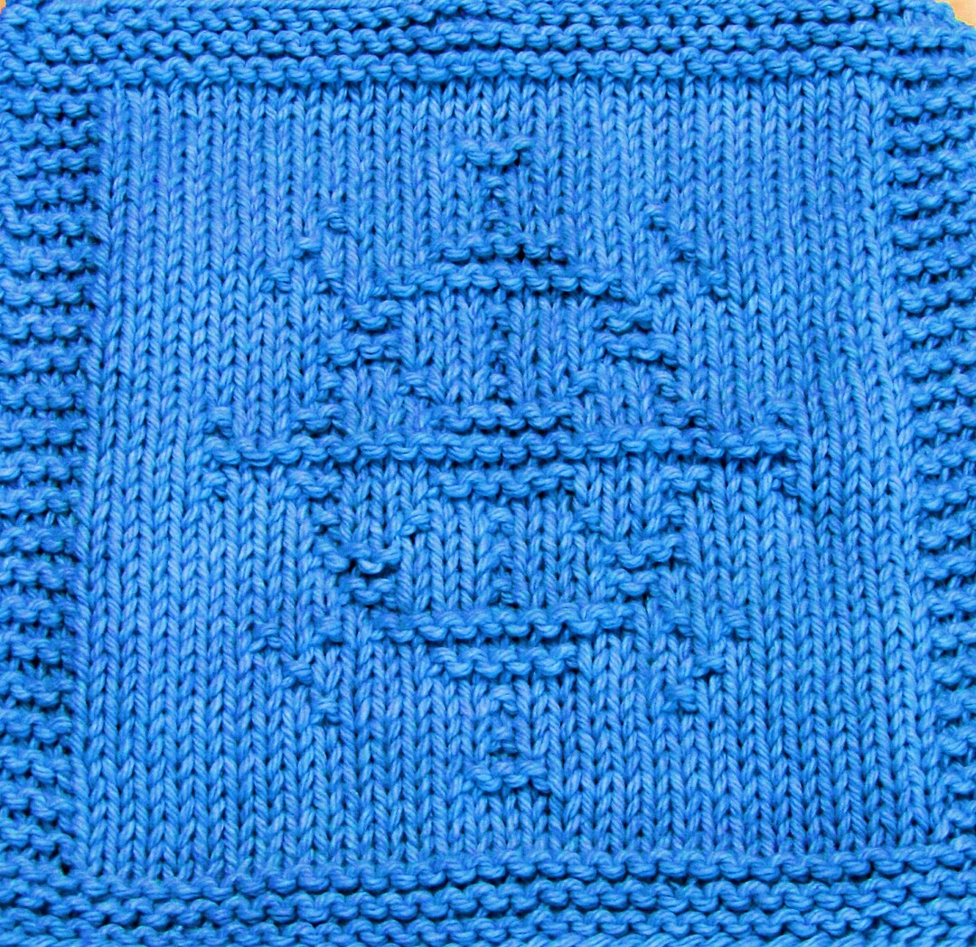 Knitting Cloth Pattern SHIPS WHEEL PDF - Etsy