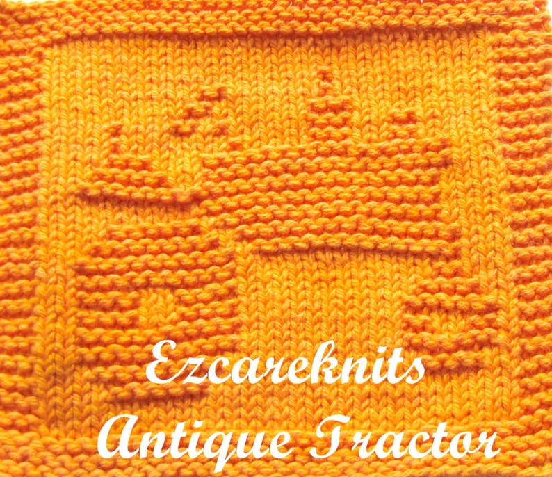 Knitting Cloth Pattern - ANTIQUE TRACTOR - PDF - Etsy