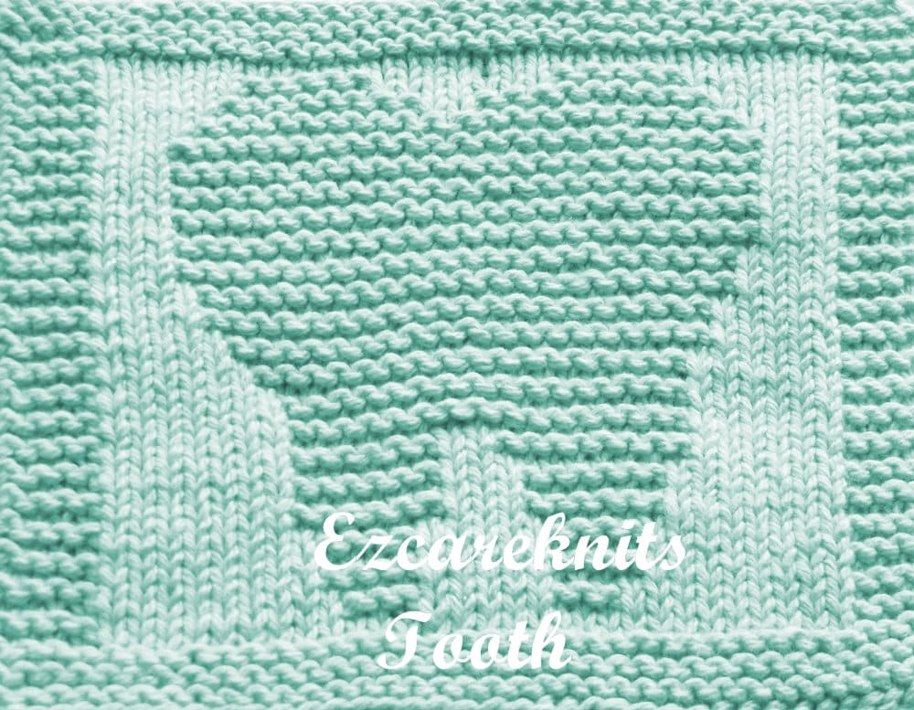Knitting Cloth Pattern - TOOTH - Etsy