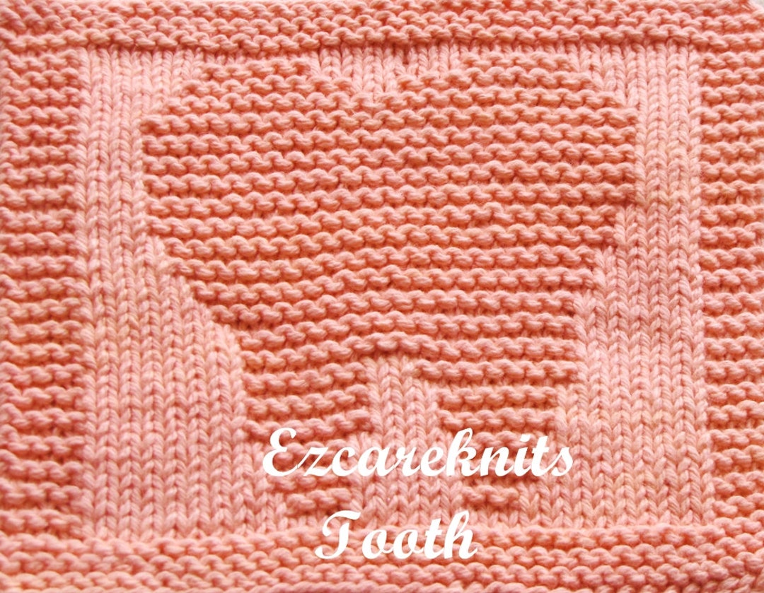 Knitting Cloth Pattern TOOTH - Etsy