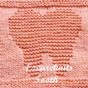 Knitting Cloth Pattern - TOOTH - Etsy