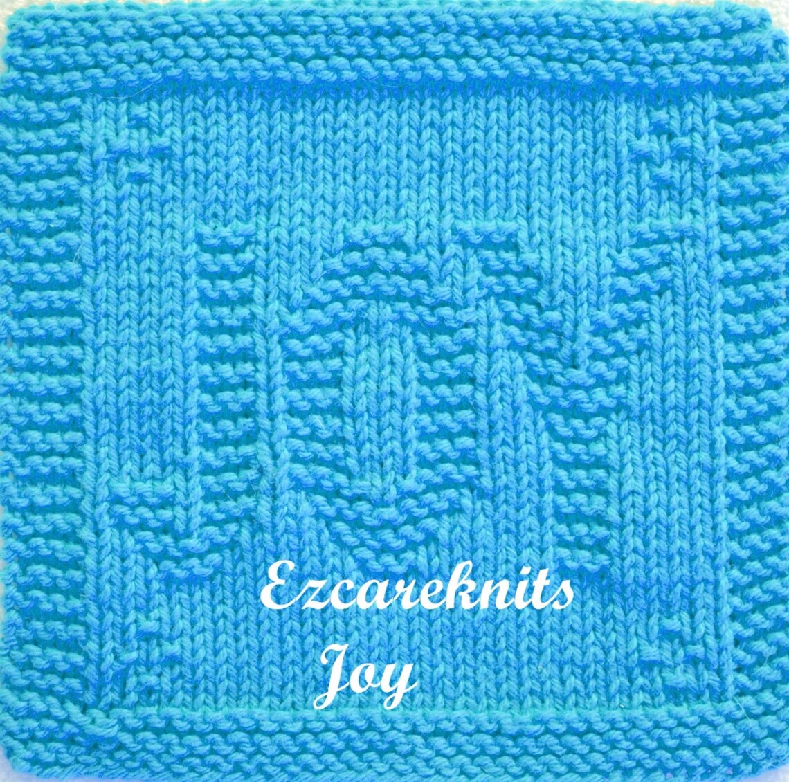 JOY - Knitting Pattern Face Cloth Spa Cloth Blanket Square Handicraft ...