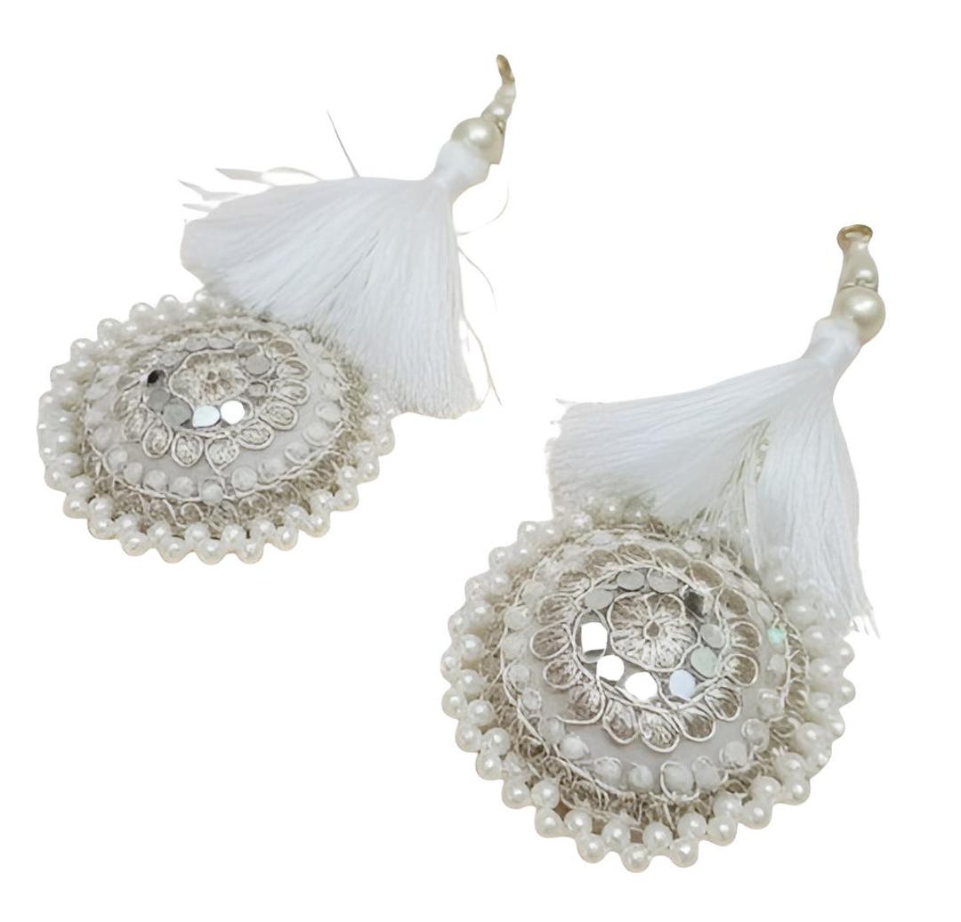 Traditional Handmade Latkan 2 Pcs Pack, Designer Fringe, Elegant Tassel ...