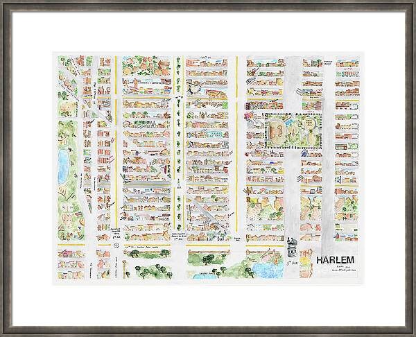 The Harlem Map (NYC) - Etsy