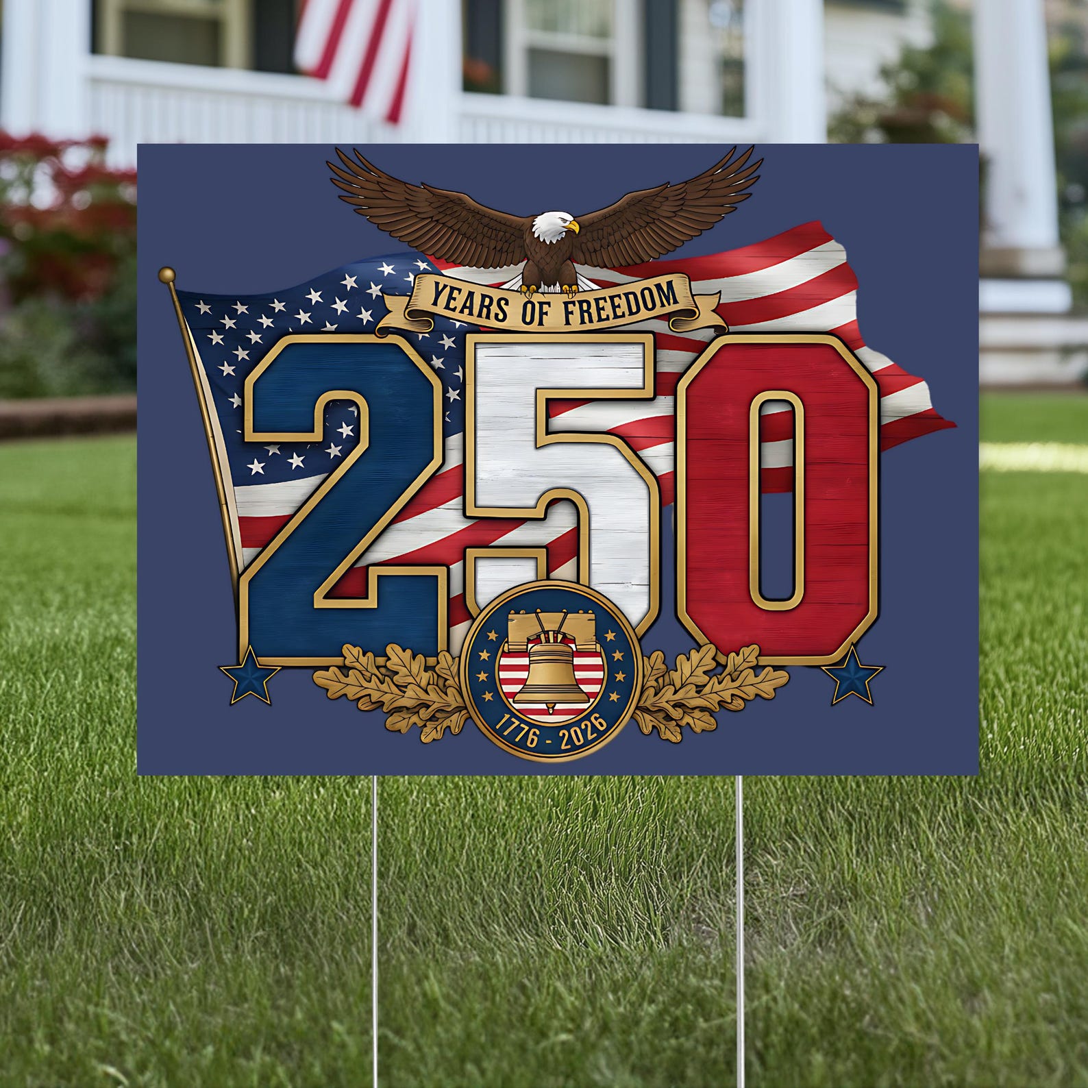 America 250 Yard Sign,1776–2026 Patriotic Yard Decoration,outdoor 250 ...