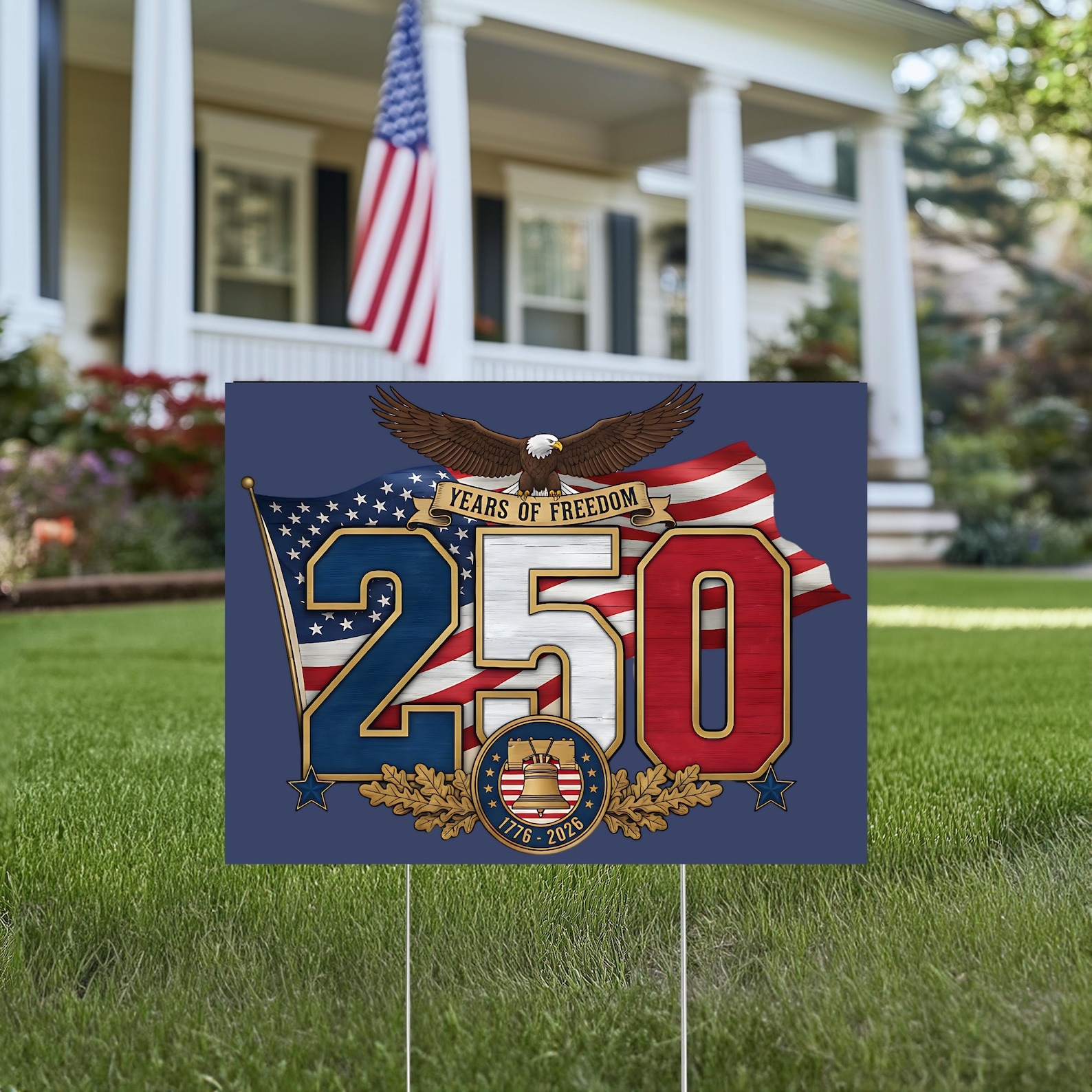 America 250 Yard Sign,1776–2026 Patriotic Yard Decoration,outdoor 250 ...