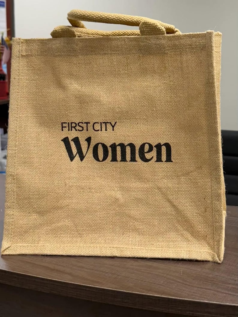 Personalized Burlap Tote Bag Large Size - Custom Jute Gift, Wedding ...
