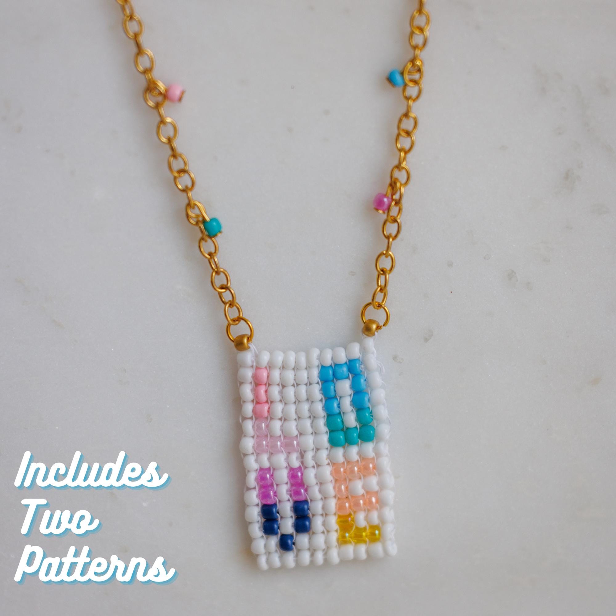 Beaded Pixel Charm Tutorial: Square Stitch Guide (PDF Download) - Etsy