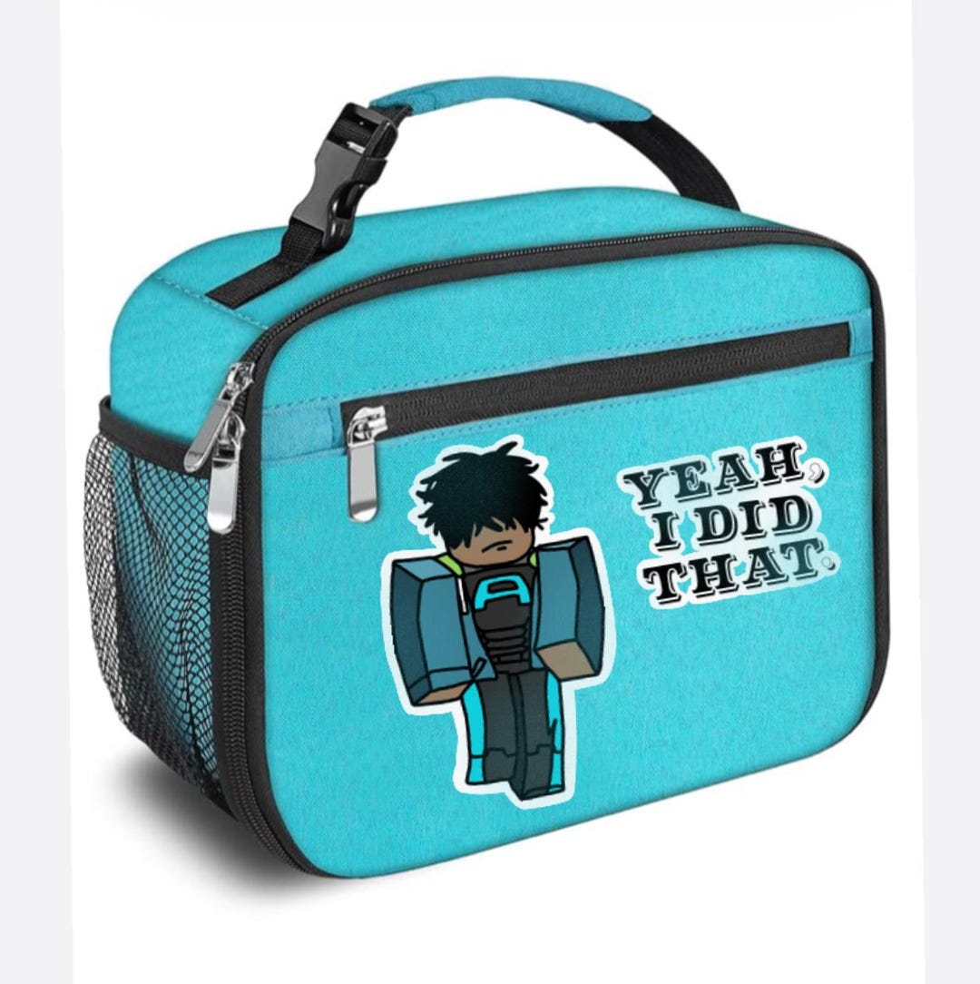 Roblox Lunch Box - Blue/black - Etsy