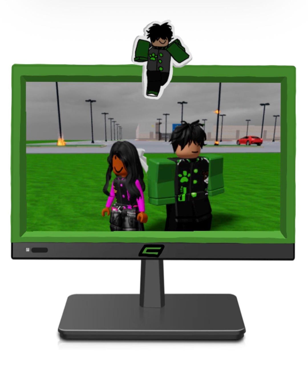 Roblox Smart Flat Screen TV 12.5 Inches With Built-in App, HDMI Input ...