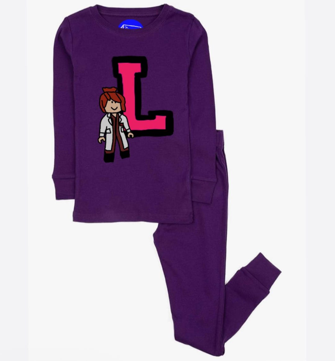 Roblox Kids Pajamas Set - Purple/girls/long Sleeve - Etsy