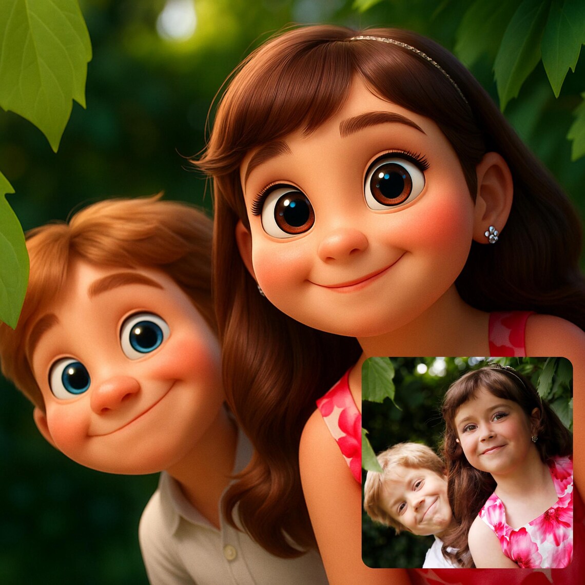 Custom Pixar Style Portrait: Personalized 3D Cartoon Art (digital ...