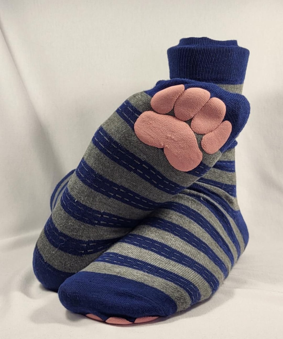 Pawsocks - Crew Length Cozy Socks With Grippy Animal Pawprints - Etsy