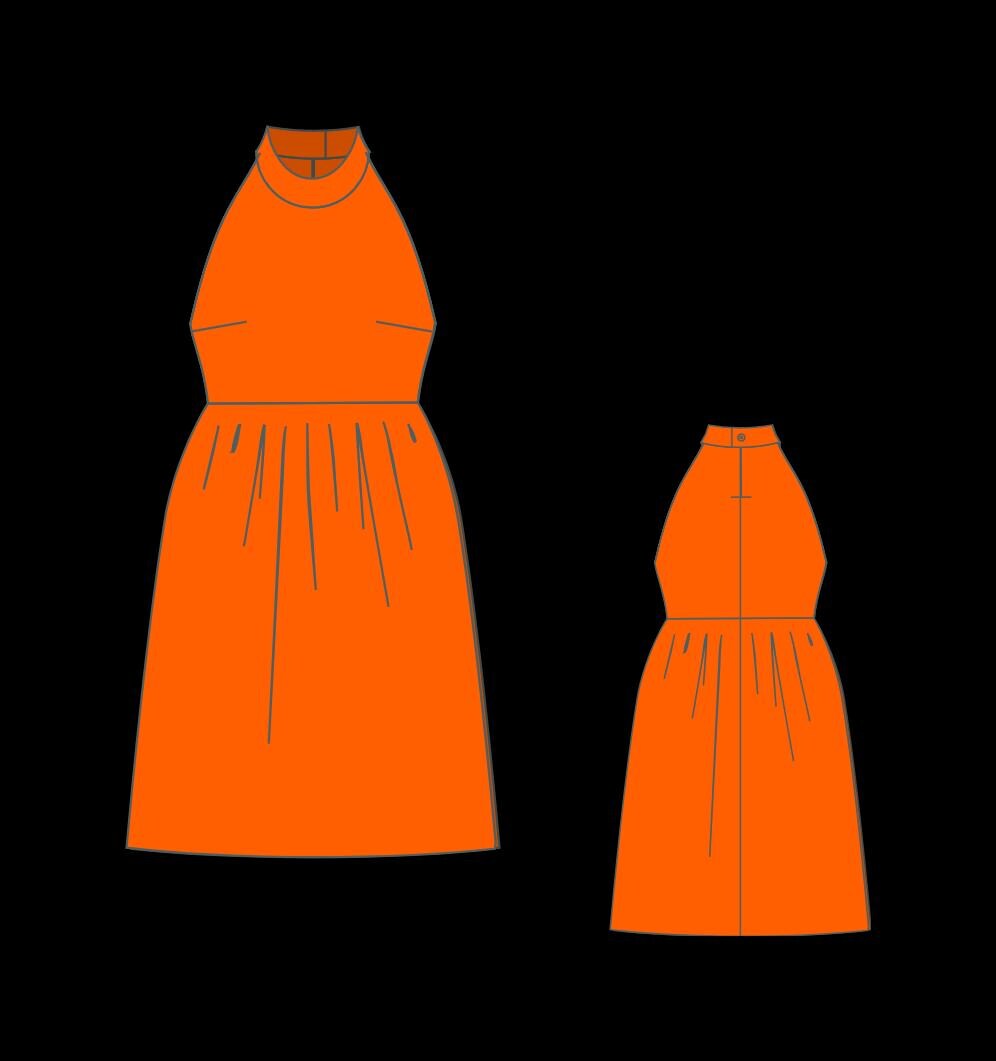Halter Neck Gathered Dress Sewing,women Size:us2 to US30,PDF Pattern - Etsy