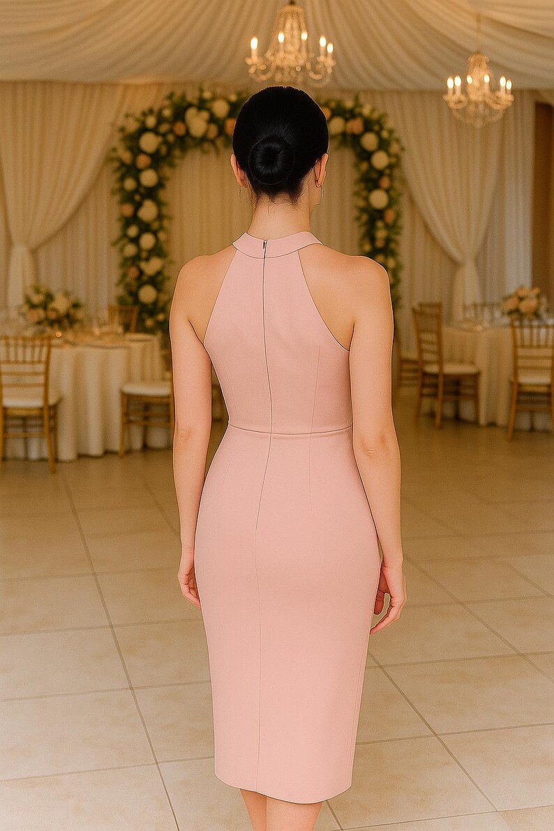 Halter Neck,midi Dress Sewing Pattern,women Size:us2 to US30,PDF ...