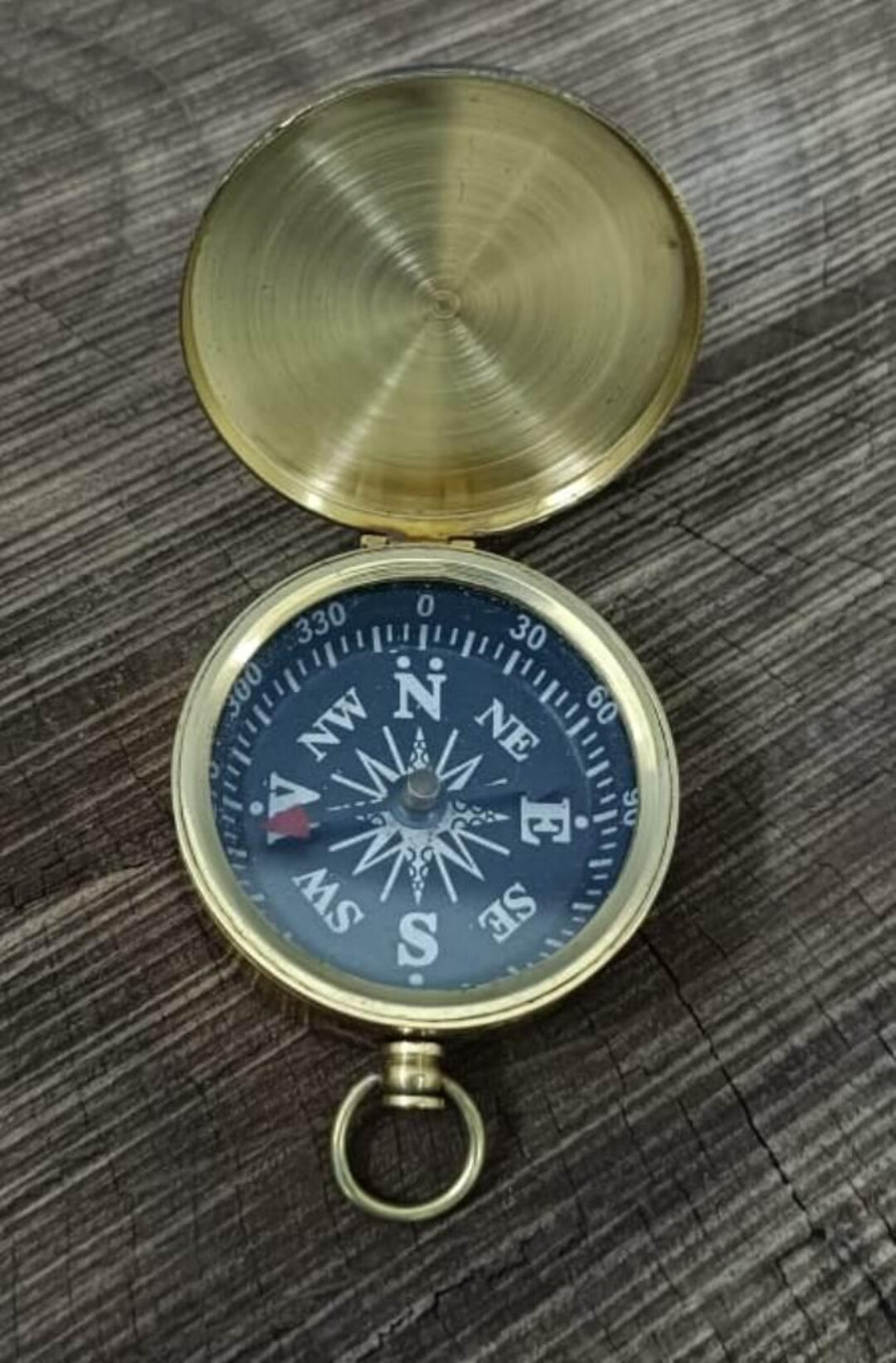 Antique Style Brass Compass – Handheld Nautical Pocket Compass ...