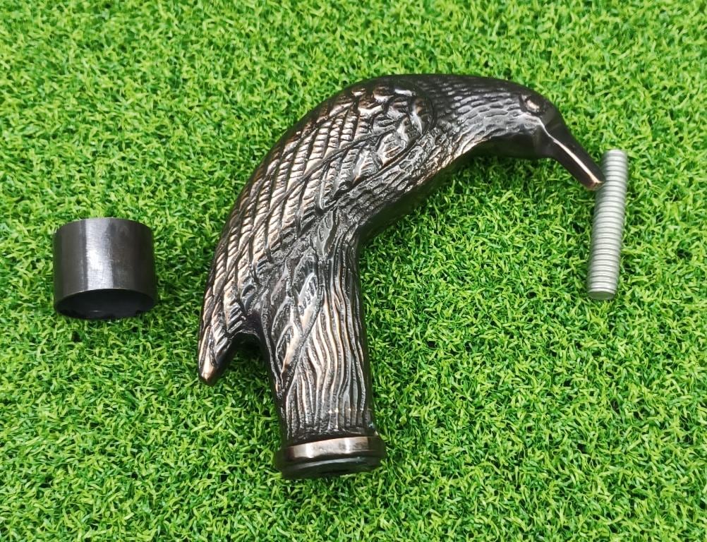 Black Crow Vintage Brass Handle Only for Wooden Walking Stick Cane 11 ...