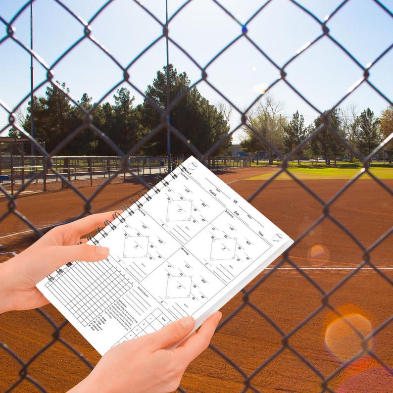 Digital Baseball Lineup Card and Score Sheet | Printable Game Tracker ...