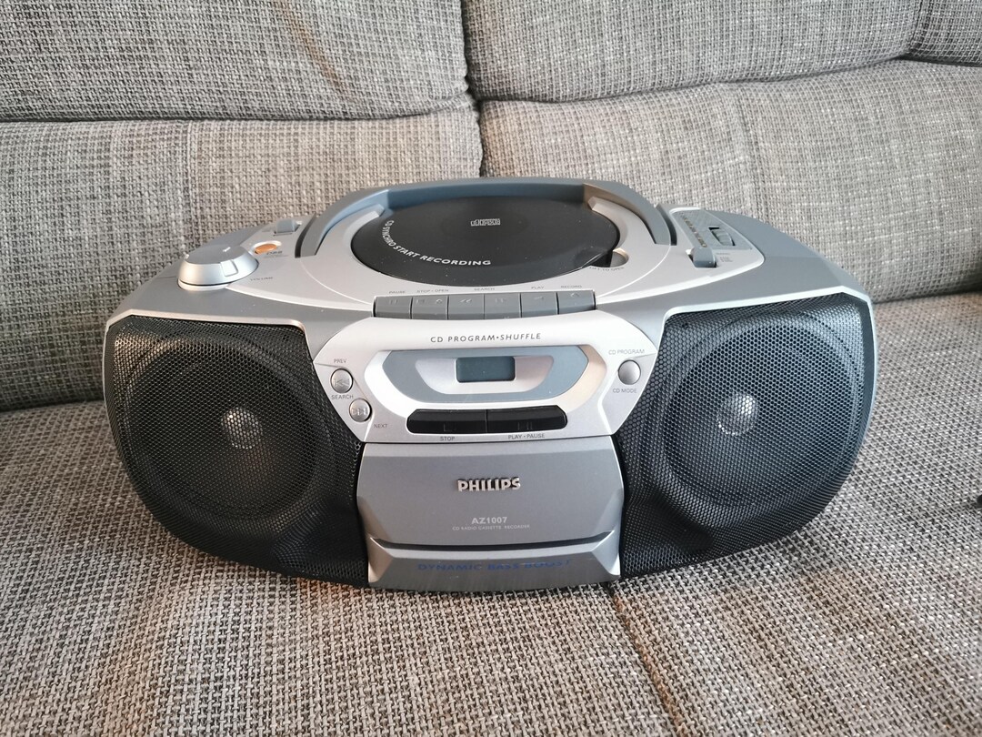 Philips AZ 1007 - CD Player - Cassette Recorder - Cassette Player - Top ...
