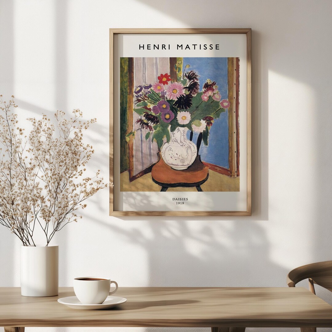 Henri Matisse Daisies Floral Painting Print, Fine Art Exhibition Print ...